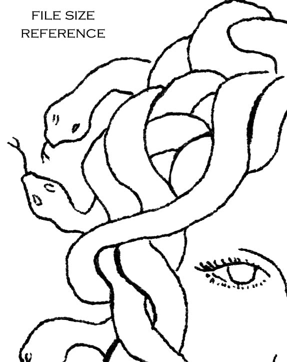 coloring pages of medusa