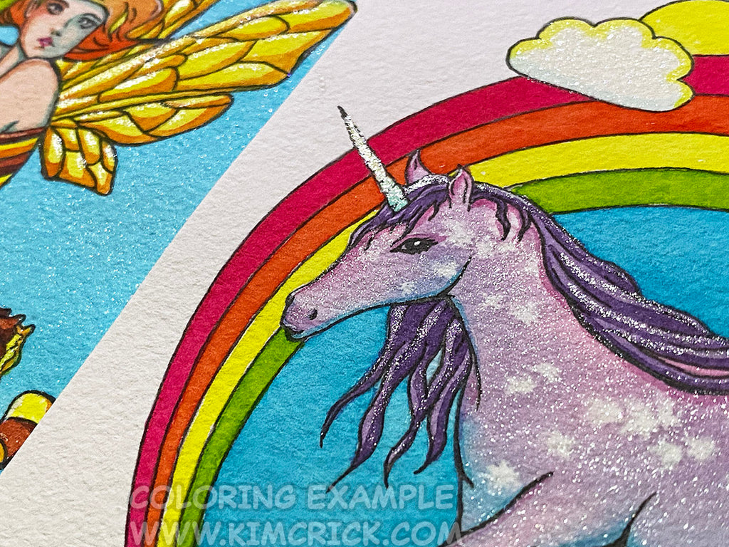 lisa frank coloring pages unicorns