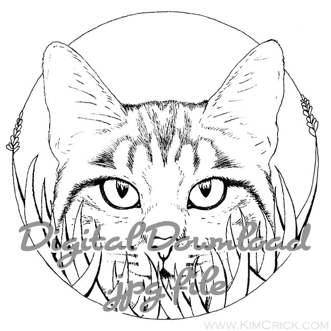 kitty cat printable coloring pages