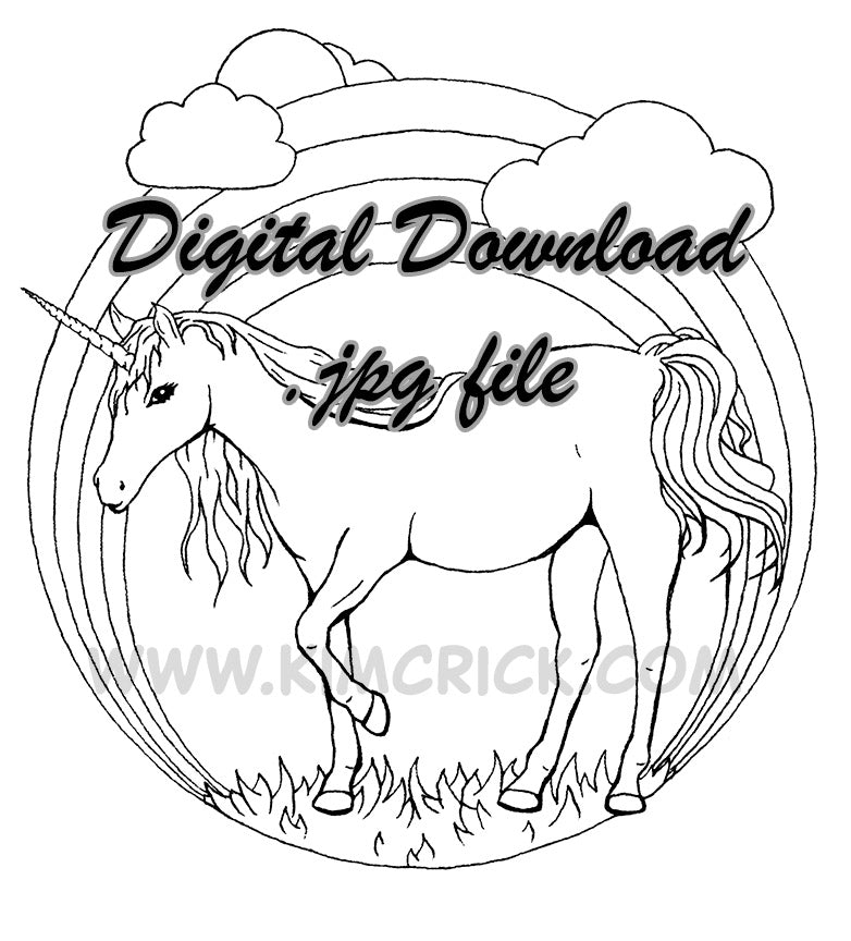 coloring pages unicorns rainbows