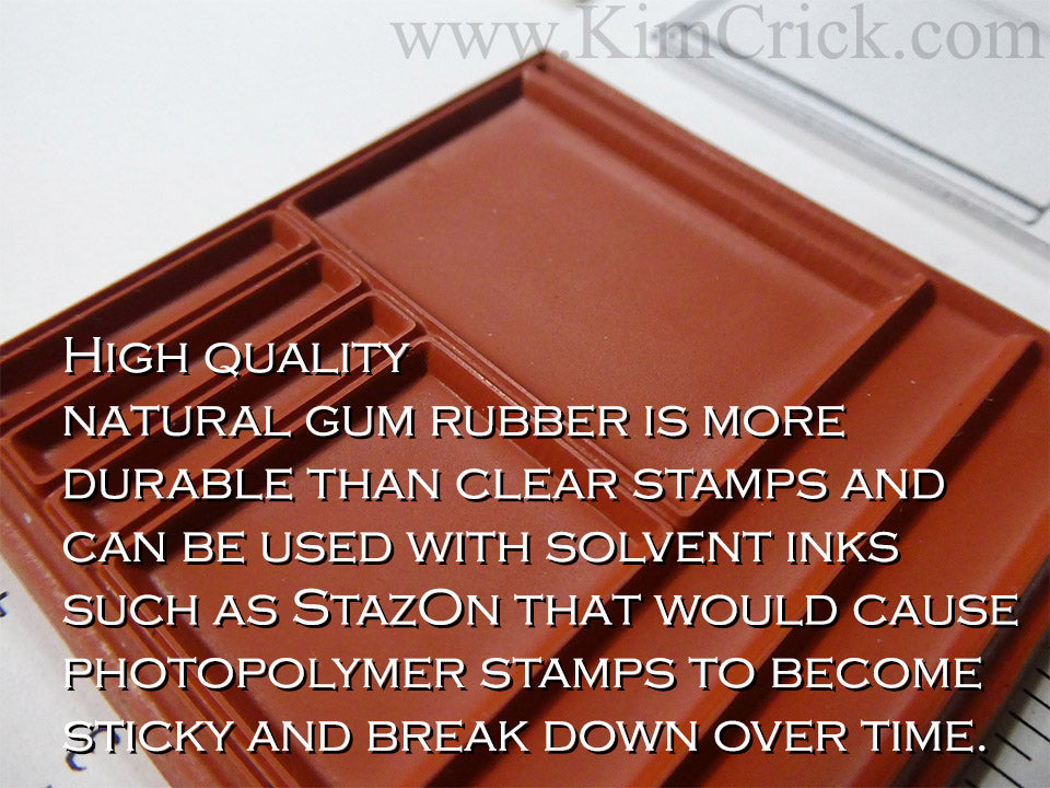 Swatch Card Rubber Stamp for Watercolor, Ink, Acrylic etc. Universal A ...